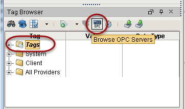 Browsing and Creating OPC Tags | Ignition User Manual