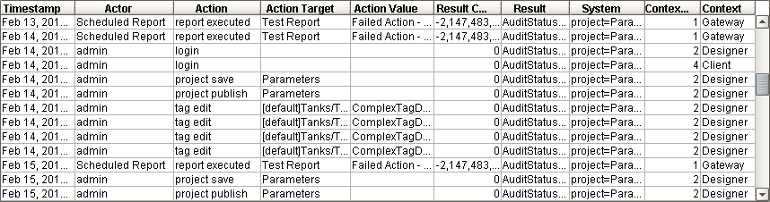 View Audit Information | Ignition User Manual
