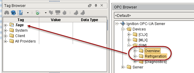 Browsing and Creating OPC Tags | Ignition User Manual