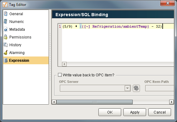 Creating Memory, Expression, and Query Tags | Ignition User Manual