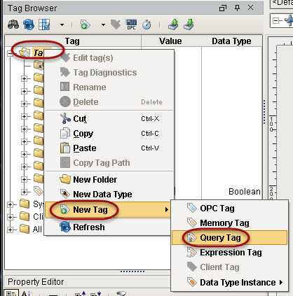 Creating Memory, Expression, and Query Tags | Ignition User Manual