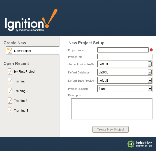 Launching Designer and Opening a Project | Ignition User Manual