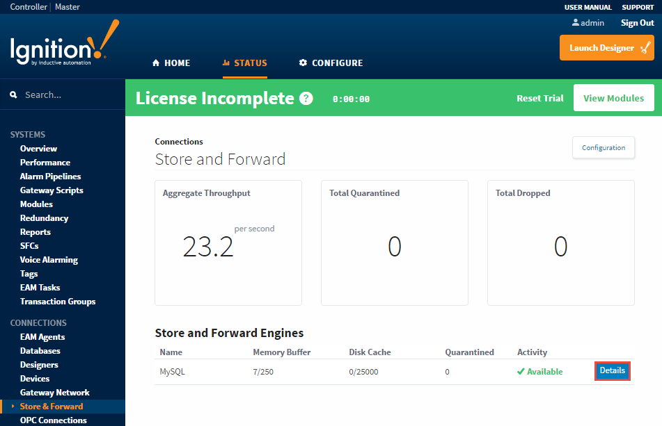Using Store and Forward | Ignition User Manual